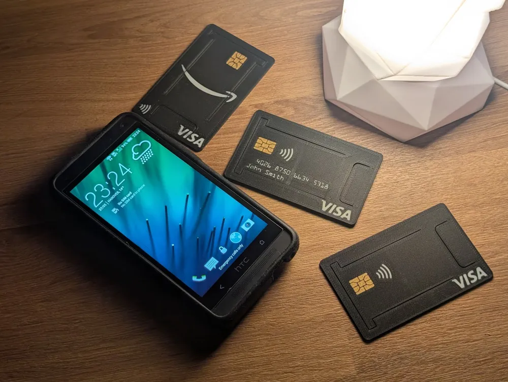 Minimalist Credit Card Phone Stand slim adjustable by G__W__ MakerWorld: Download Free 3D Models