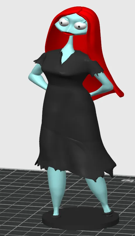 Sally from Nightmare Before Christmas, painted - Free 3D Print Model ...