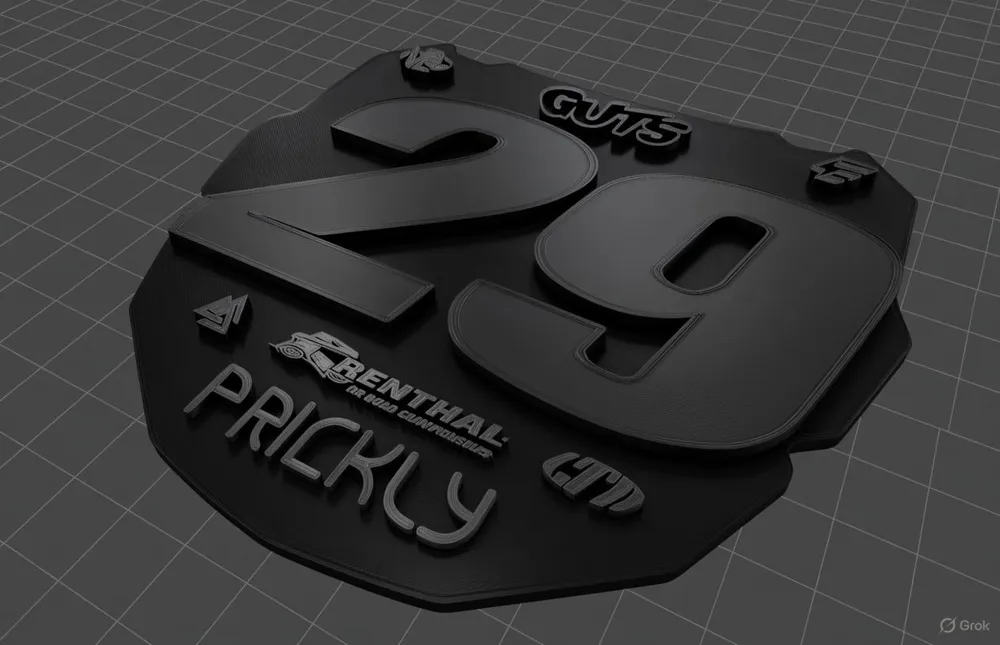 number 29 odi plate decal - Free 3D Print Model - MakerWorld