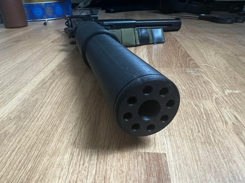 Airsoft MAC-10 Style Mock Suppressor 14mm CCW by OBAKA - MakerWorld
