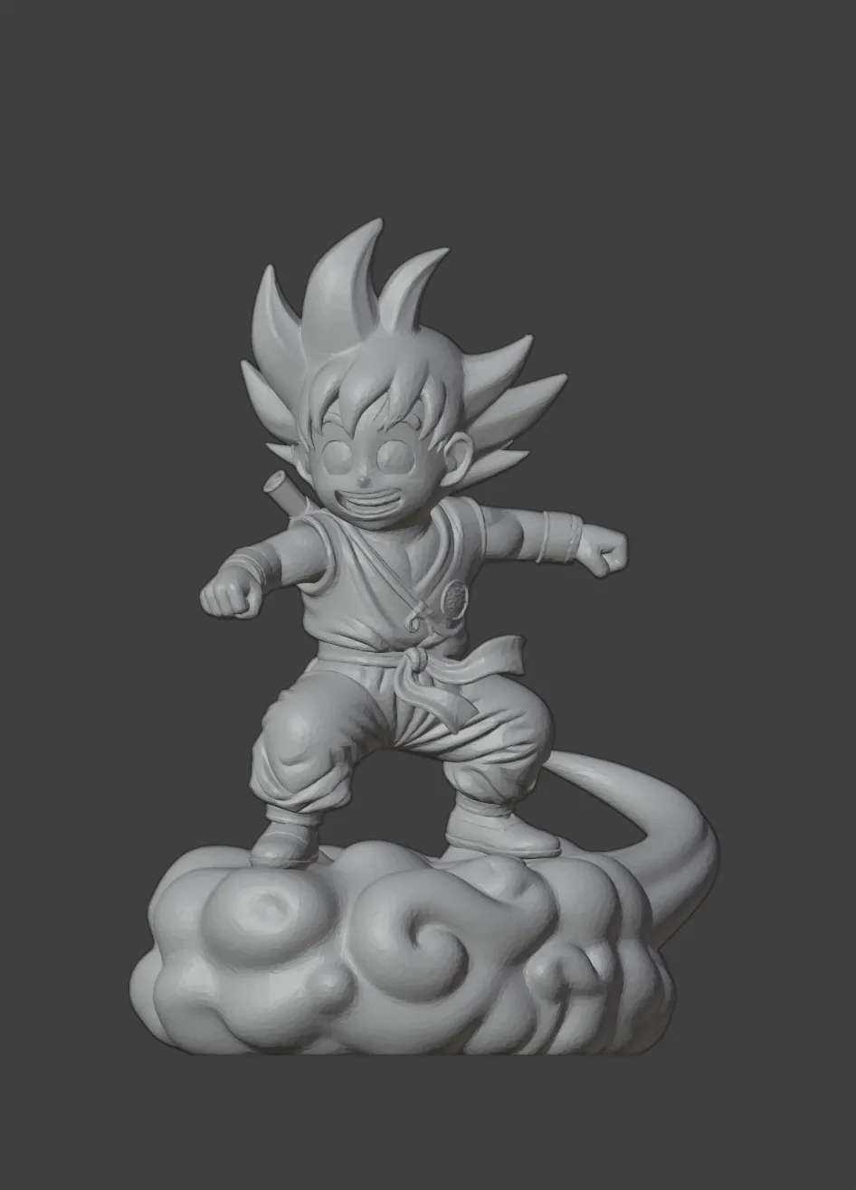 Goku on Flying Nimbus (Dragon Ball) - Free 3D Print Model - MakerWorld