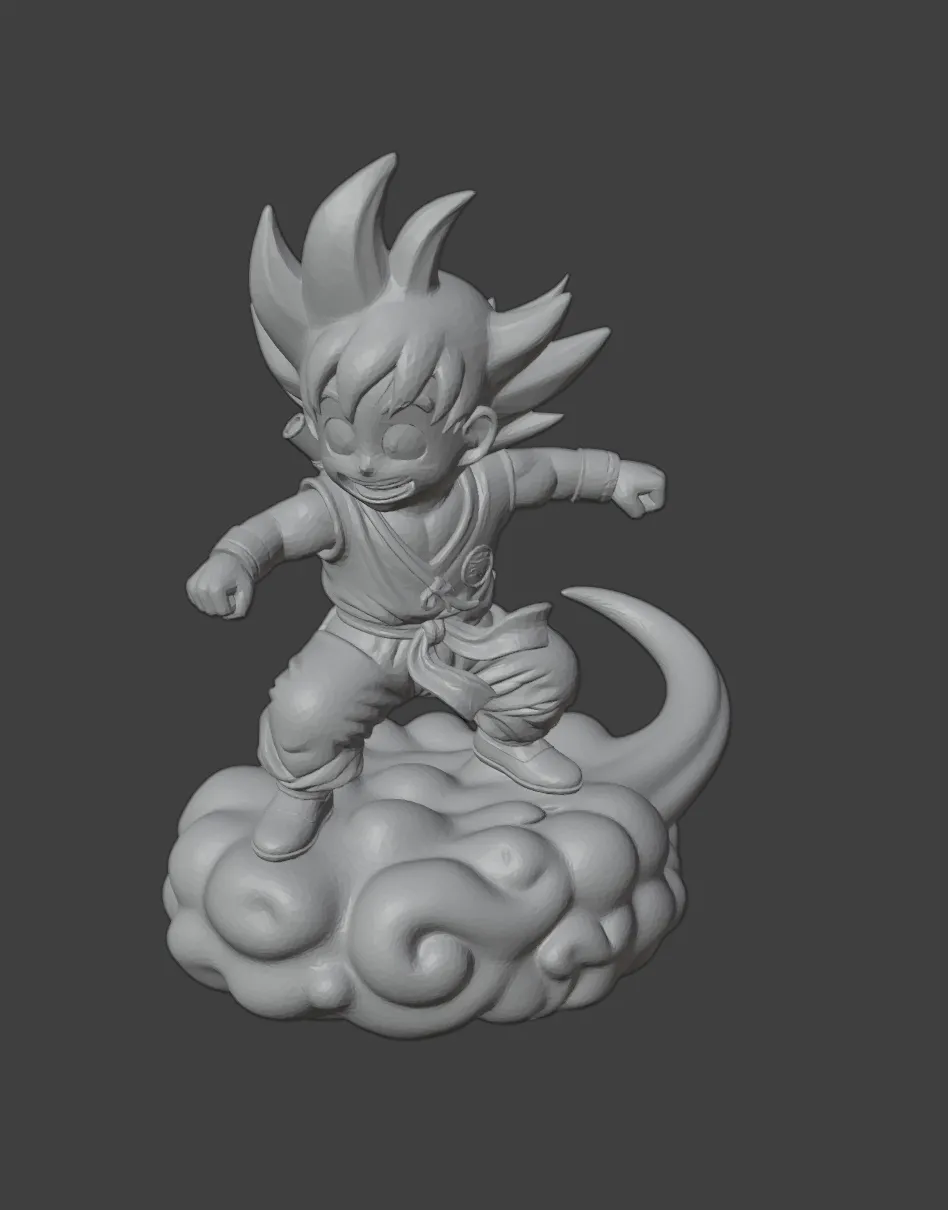 Goku on Flying Nimbus (Dragon Ball) - Free 3D Print Model - MakerWorld