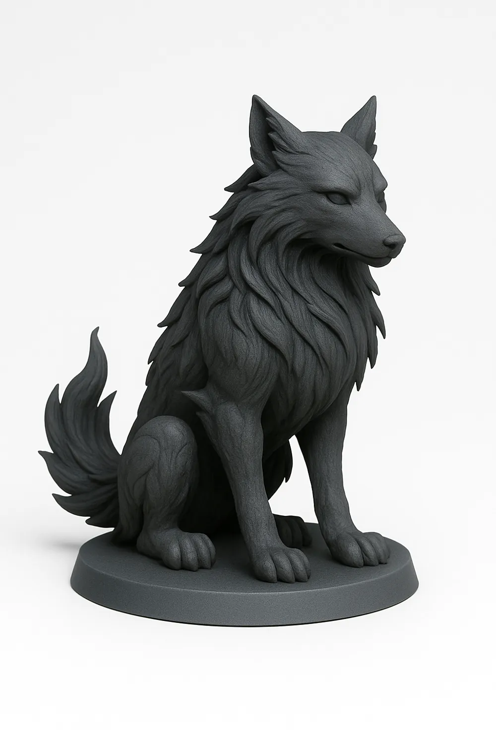 Shadow Wolf- Umbral Hound- Miniature D&D- wolf - Free 3D Print Model ...