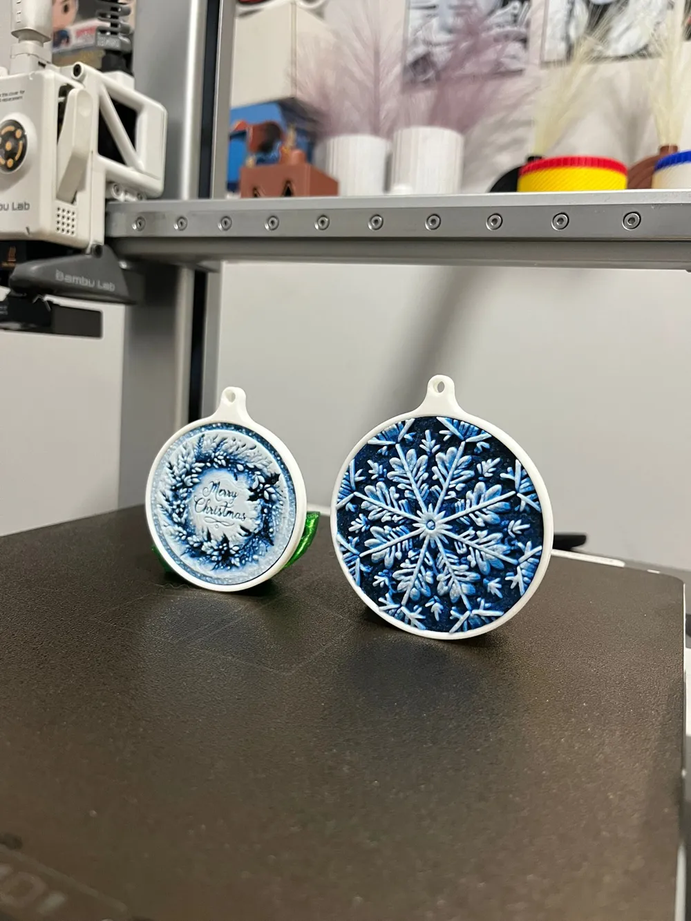 Hueforge Christmas Ornaments V2 - Free 3D Print Model - MakerWorld
