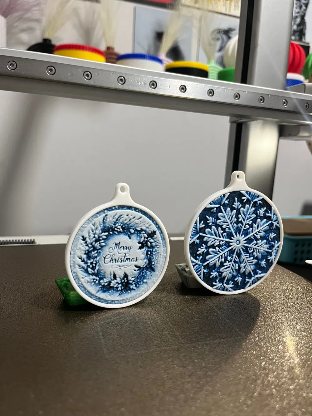 Hueforge Christmas Ornaments V2 - Free 3D Print Model - MakerWorld