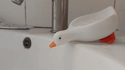 Soap Dish Soap Tray Soap Tray Goose Drinking Water by 光LIGHT MakerWorld ...
