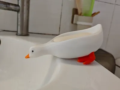Soap Dish Soap Tray Soap Tray Goose Drinking Water by 光LIGHT MakerWorld ...