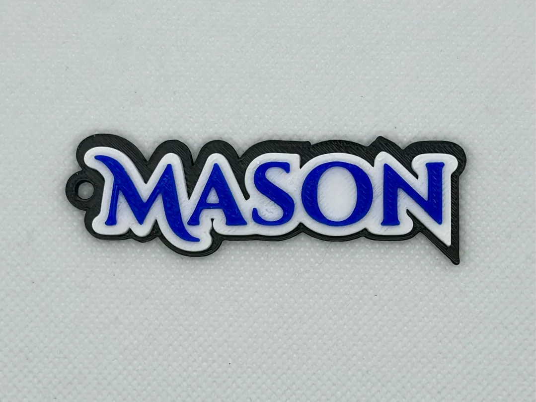 BoldName Custom Name Keychain – Mason Edition - Free 3D Print Model ...