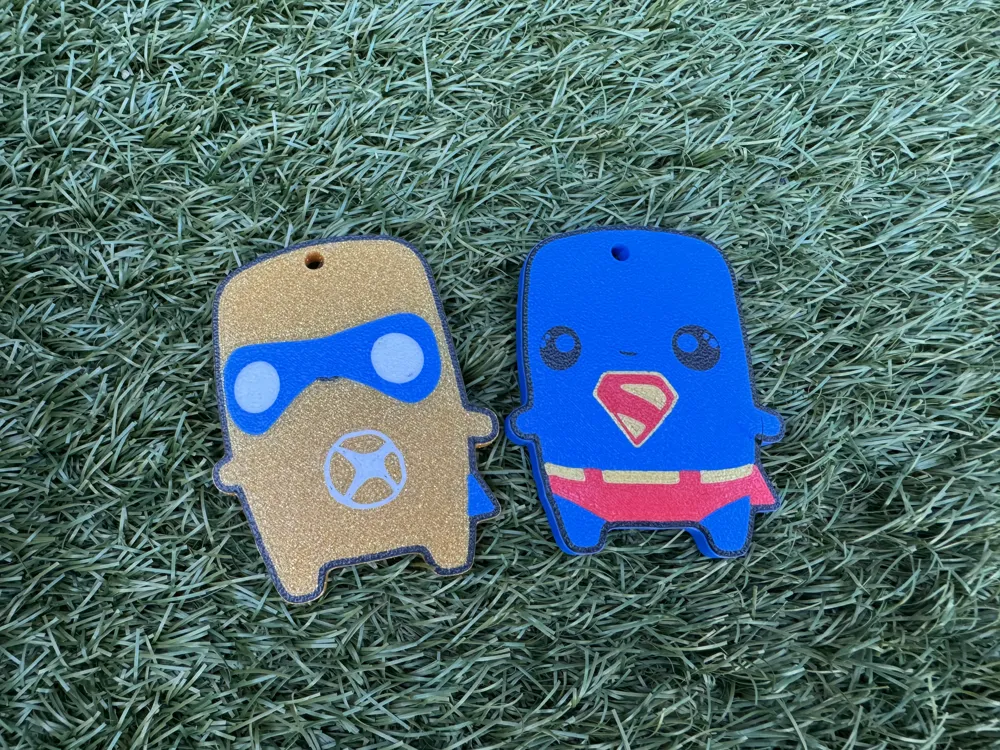 Fortnite Superman Dash Sprite Squished Keyring by Paulies Prints ...