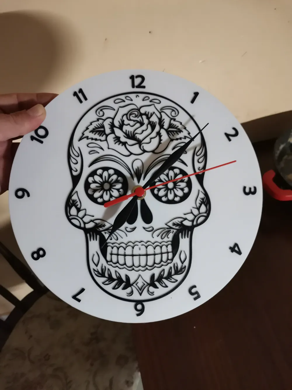 Wall clock with skull by BT3D printing - MakerWorld