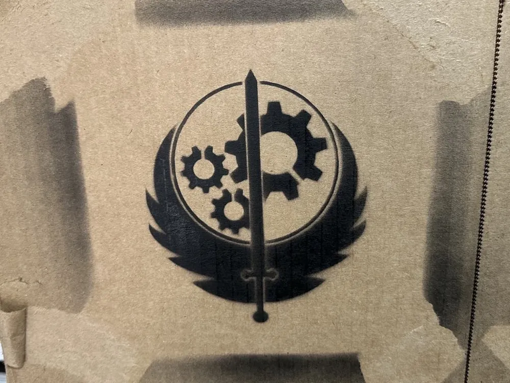 Fallout Brotherhood Of Steel Icon Stencils - PETG - Free 3D Print Model ...