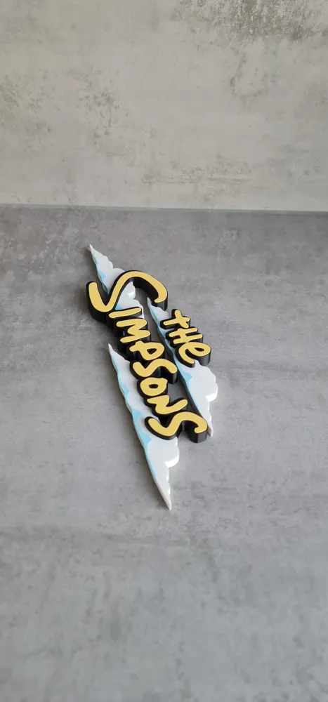 The Simpsons Logo / Sign - Free 3D Print Model - MakerWorld