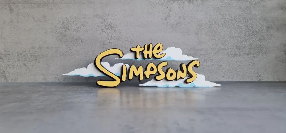 The Simpsons Logo / Sign - Free 3D Print Model - MakerWorld