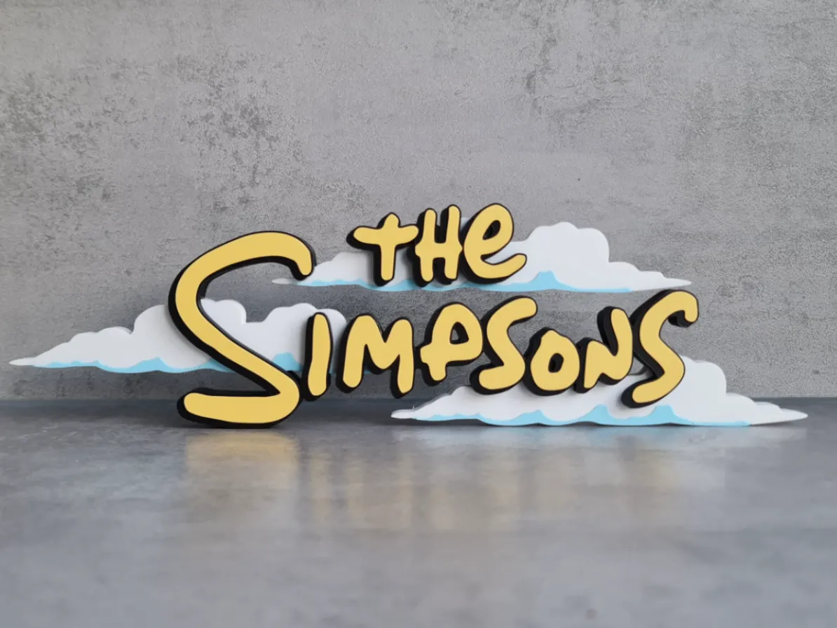 The Simpsons Logo / Sign - Free 3D Print Model - MakerWorld