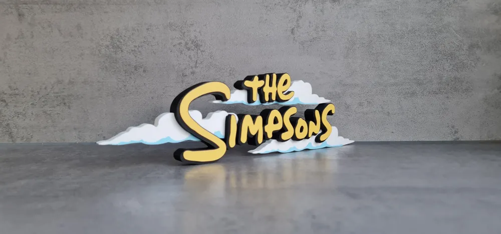 The Simpsons Logo / Sign - Free 3D Print Model - MakerWorld