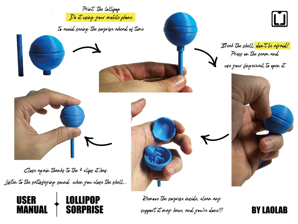 PIRULITO SURPRESA #04 - Modelo gratuito para impressão 3D - MakerWorld
