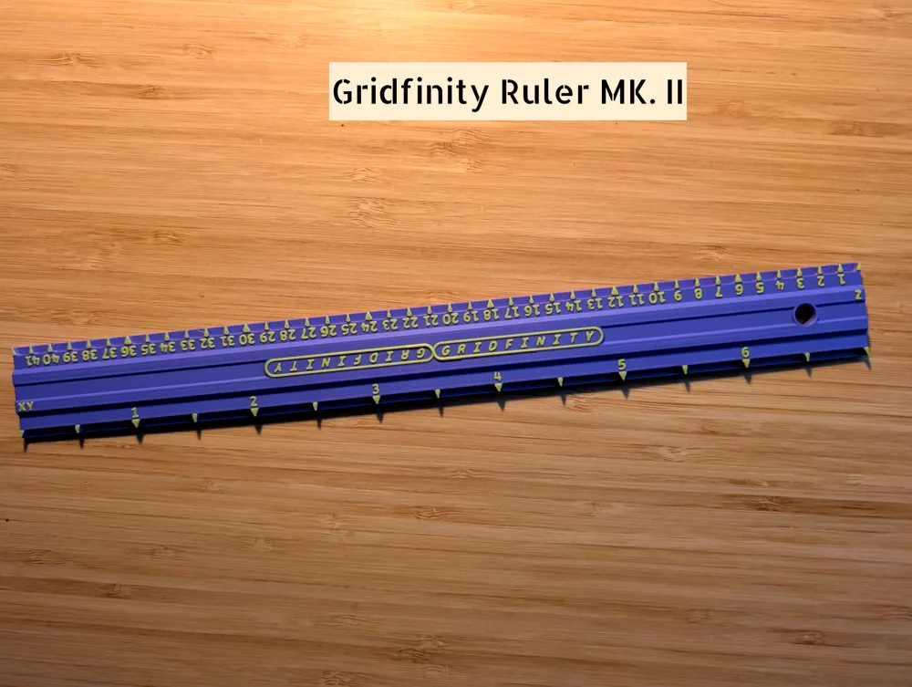 Gridfinity Ruler MKII [7 Unit Length] by engineering by coincidence ...