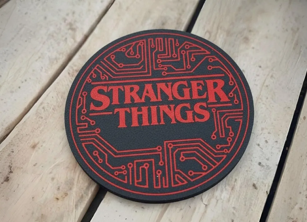 Stranger Things Coaster - Free 3D Print Model - MakerWorld