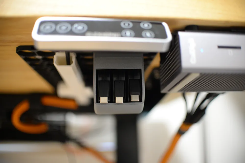 Owltech Katamaki Under-Desk Triple Holder - Free 3D Print Model ...