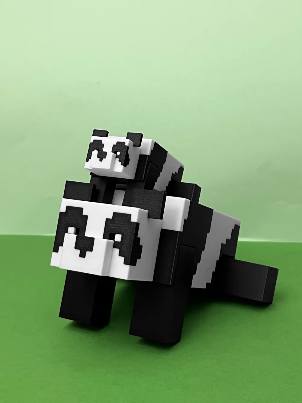 Minecraft Panda, Articulated, No AMS, No Glue - Free 3D Print Model ...