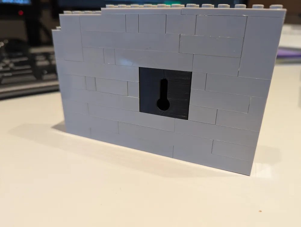 Brick Wall Mount - Keyhole Slot - building block - Free 3D Print Model ...