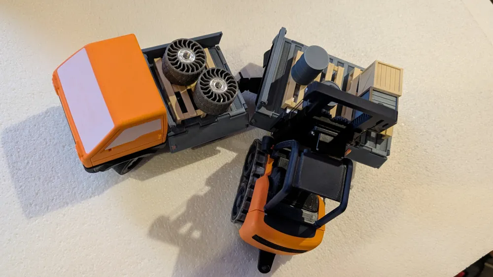 CyberBrick Dump Trailer - Free 3D Print Model - MakerWorld