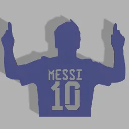 Messi 2D by WarriorSoto - MakerWorld