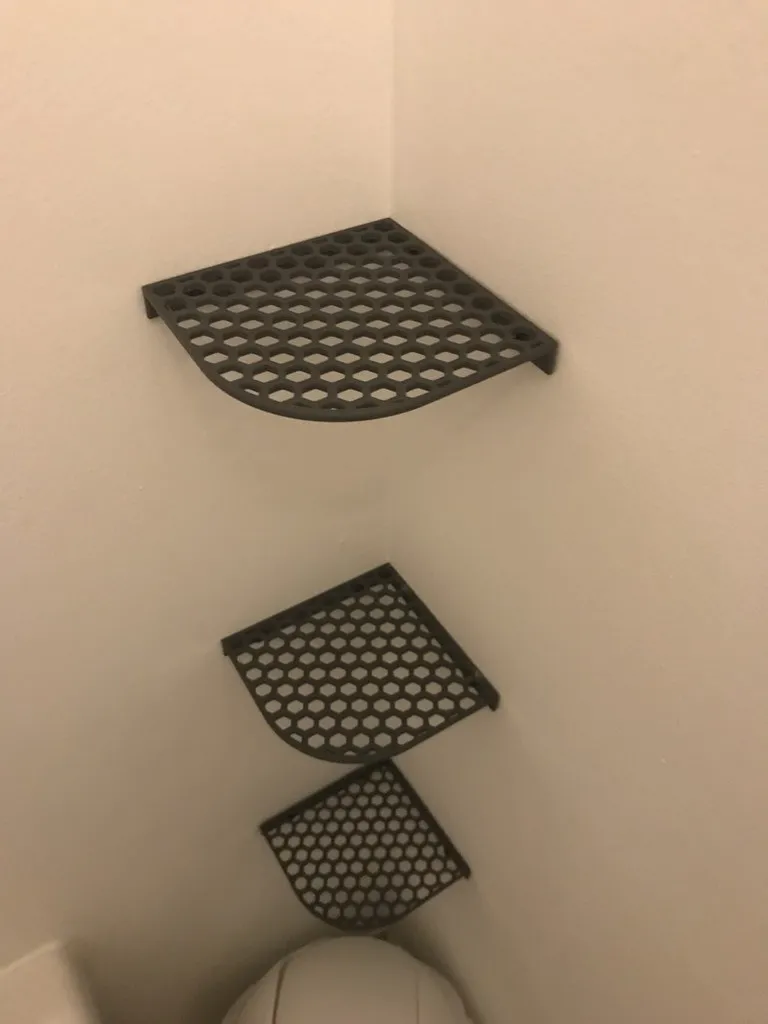 Honeycomb Corner Shelf by Nico_077 - MakerWorld