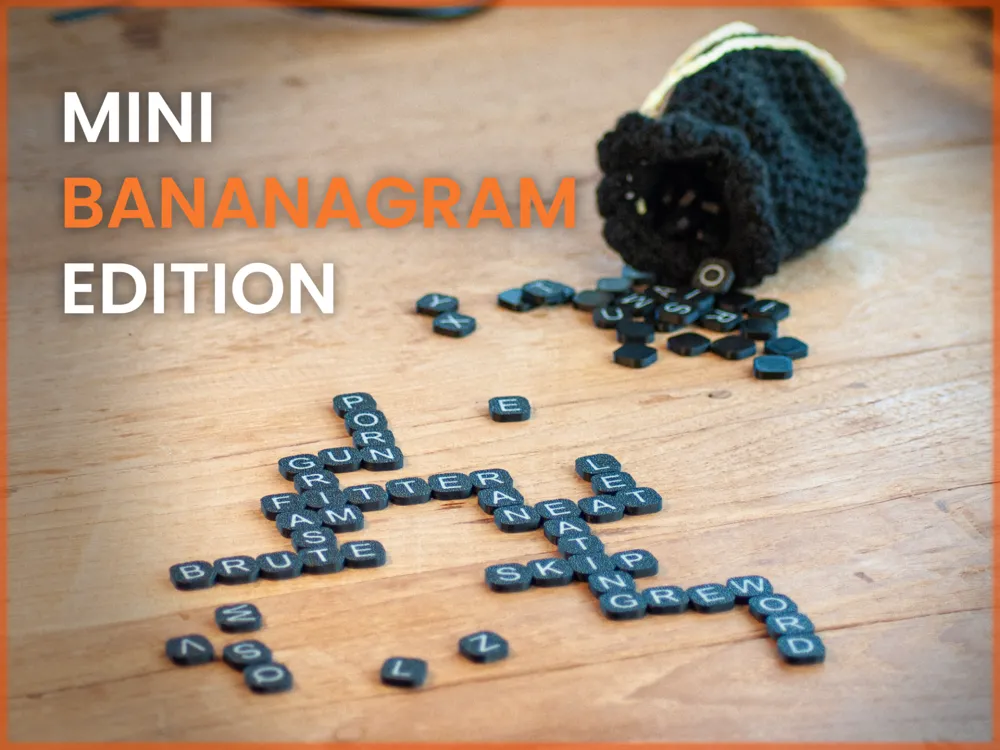 Bananagram Mini Pocket Edition by Hollandje - MakerWorld