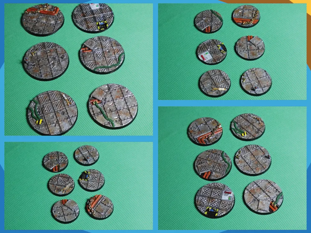 Industrial Style, 28mm scale Round Miniature Bases by The Terrain ...