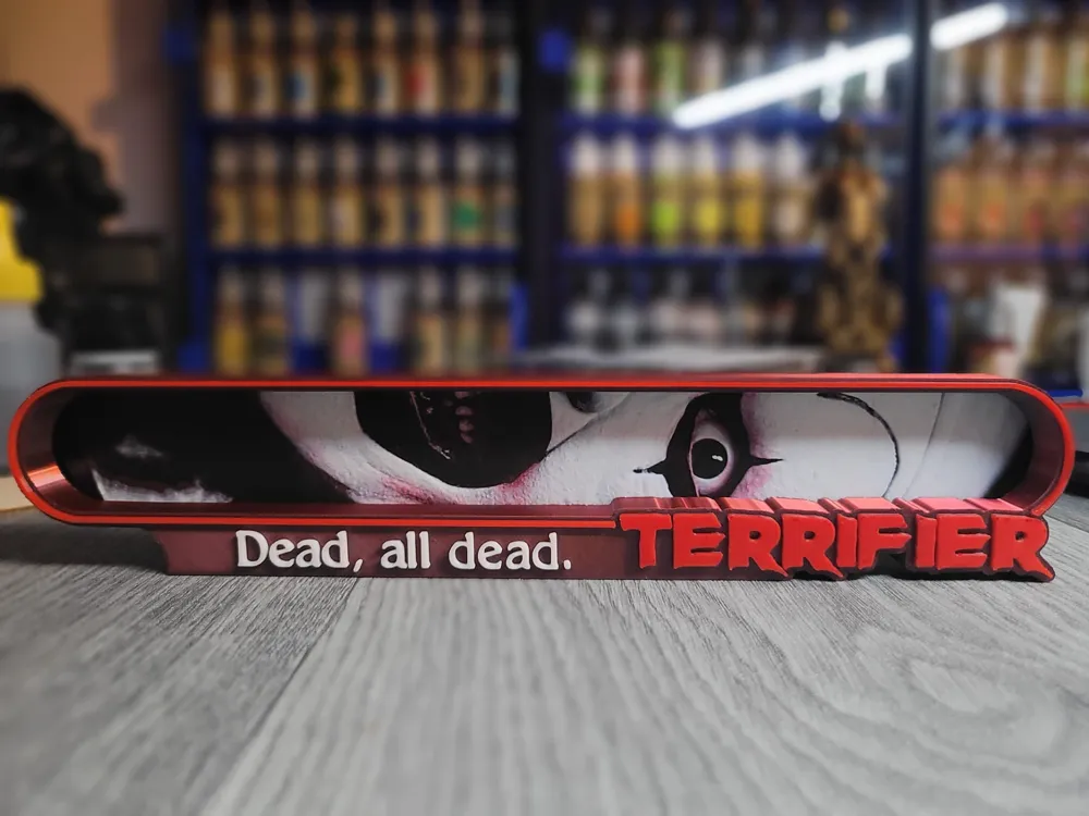 Terrifier movie logo sign Art the Clown by rajmaks - MakerWorld