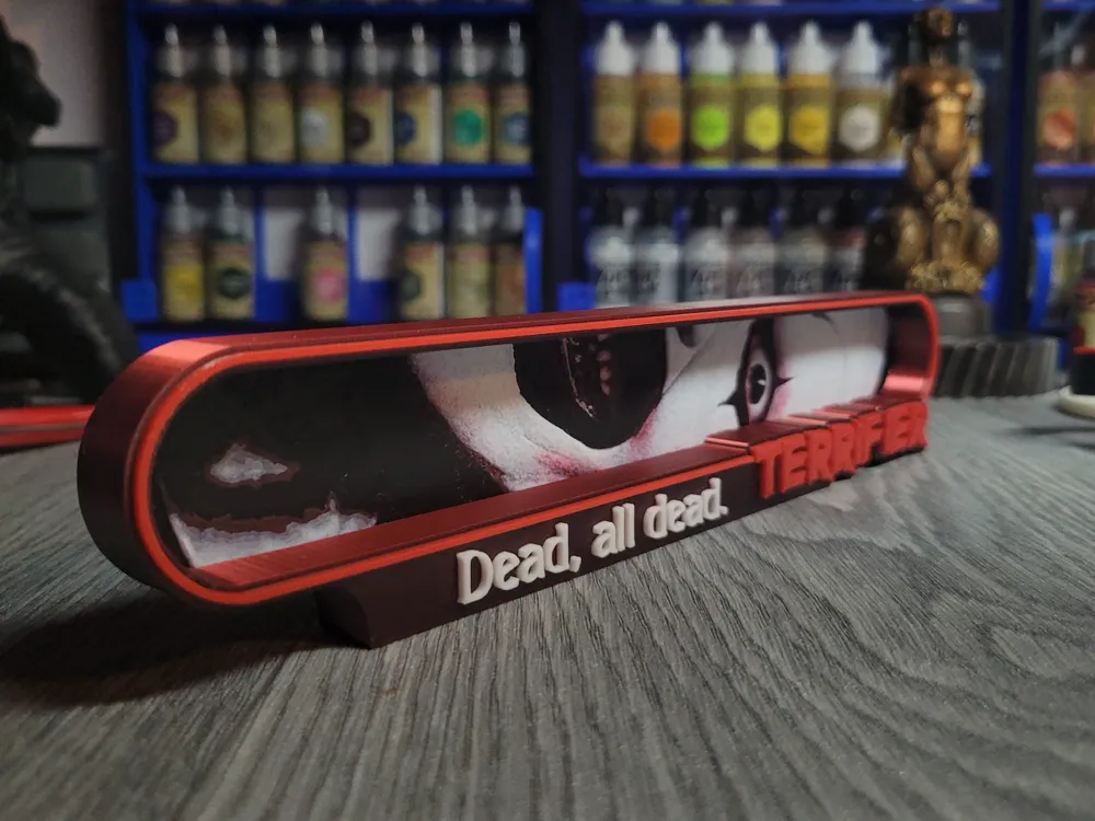 Terrifier movie logo sign Art the Clown by rajmaks - MakerWorld