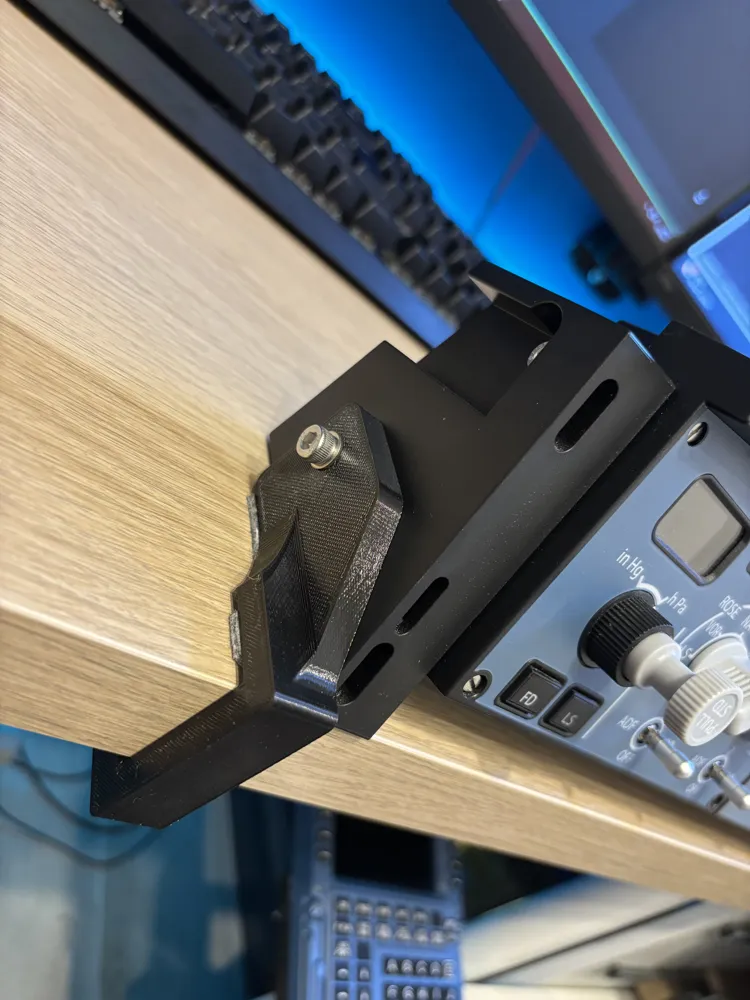 EFIS/FCU Mount - Ikea Linnmon/Lagkapten desk - Free 3D Print Model ...