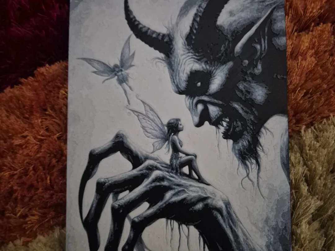 The devil and tinkerbell hueforge - Free 3D Print Model - MakerWorld