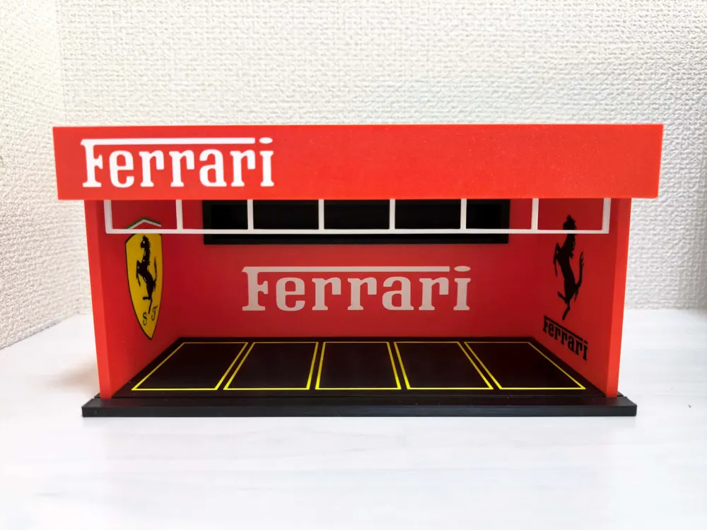 1:64 Maßstab Ferrari Diorama – Kostenloses 3D-Druckmodell – MakerWorld