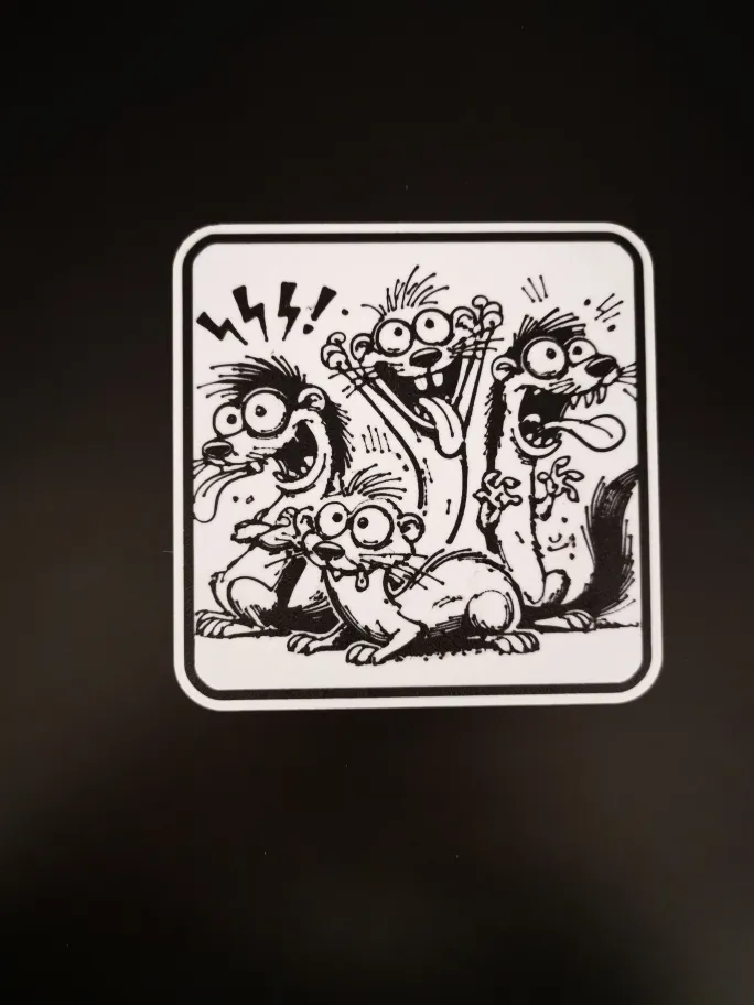 Funny ferret party coaster by netfire - MakerWorld