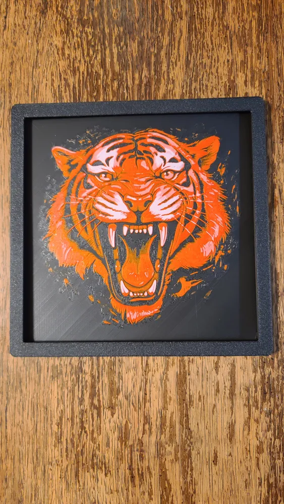 Frame for Tiger Hueforge by dohara1985 - MakerWorld