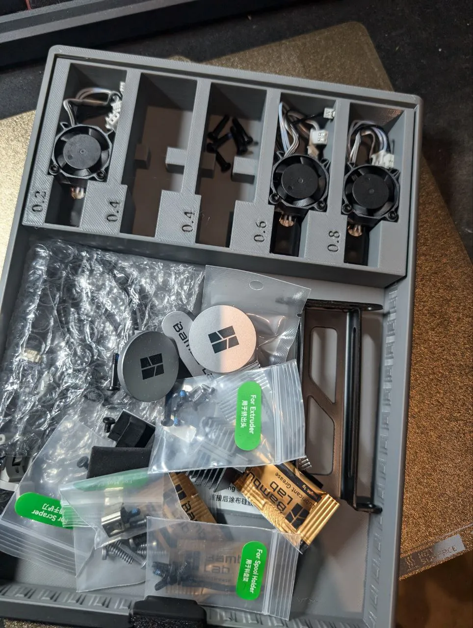 Simple X1C hotend stand For AMS riser v2 drawers Remixed by ka.liepins ...