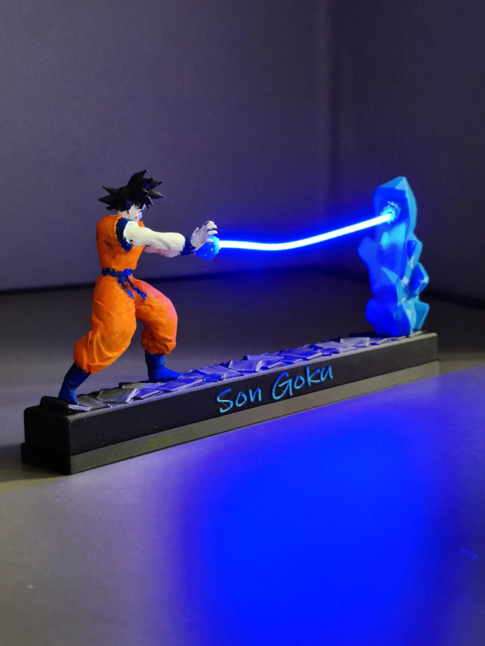 Dragon Ball Lamp – Son Goku Energy Aura DIY Light - Free 3D Print Model ...