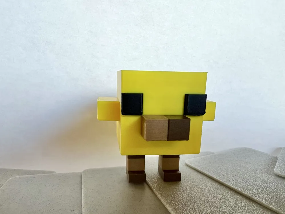 Minecraft Baby Chicken - Free 3D Print Model - MakerWorld