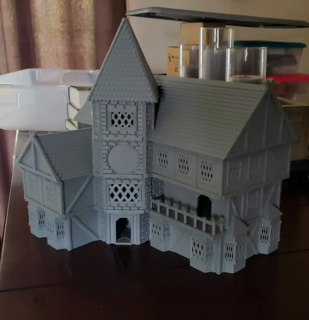 Huge Fantasy Tavern / Inn - DND terrain - Free 3D Print Model - MakerWorld