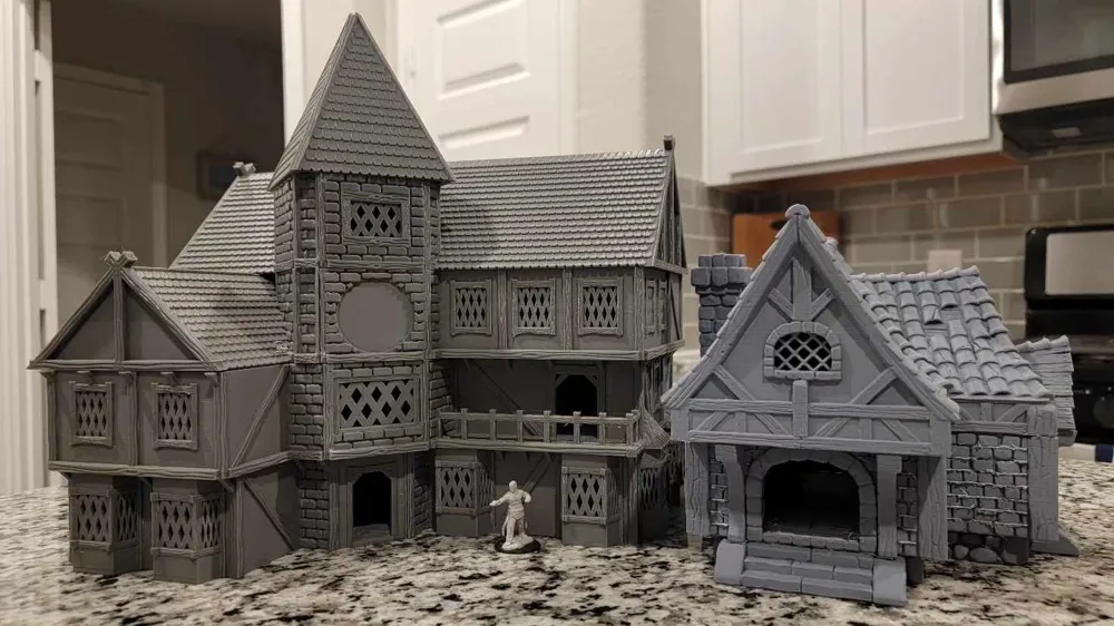 Huge Fantasy Tavern / Inn - DND terrain by everythingDND - MakerWorld