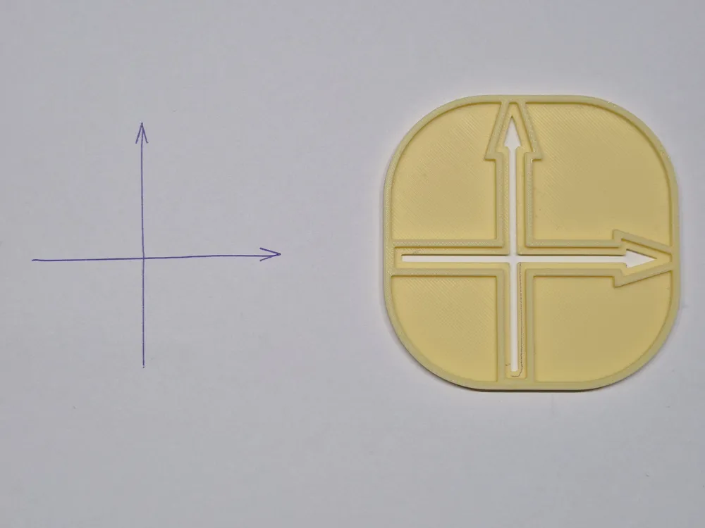 XY Coordinate System Drawing Template - Free 3D Print Model - MakerWorld