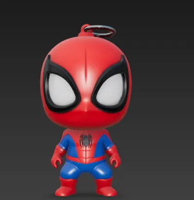 Spider-Man Keychain - Free 3D Print Model - MakerWorld