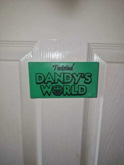 dandys world door plate and stand version by MagicalMan - MakerWorld