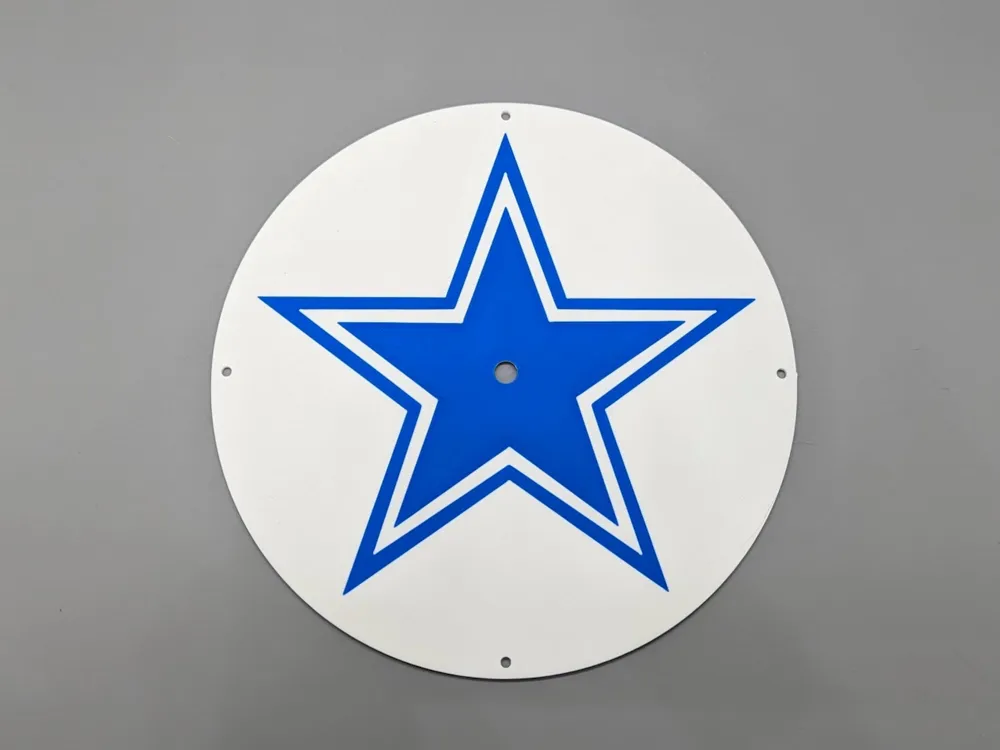 Dallas Cowboys Clock Face by MadMax3D - MakerWorld