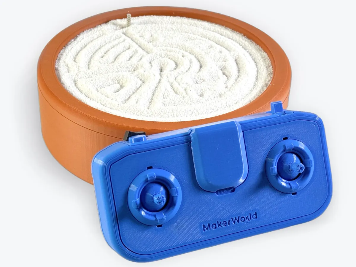 Cyber Zen Motorized Sand Art Garden - Free 3D Print Model - MakerWorld