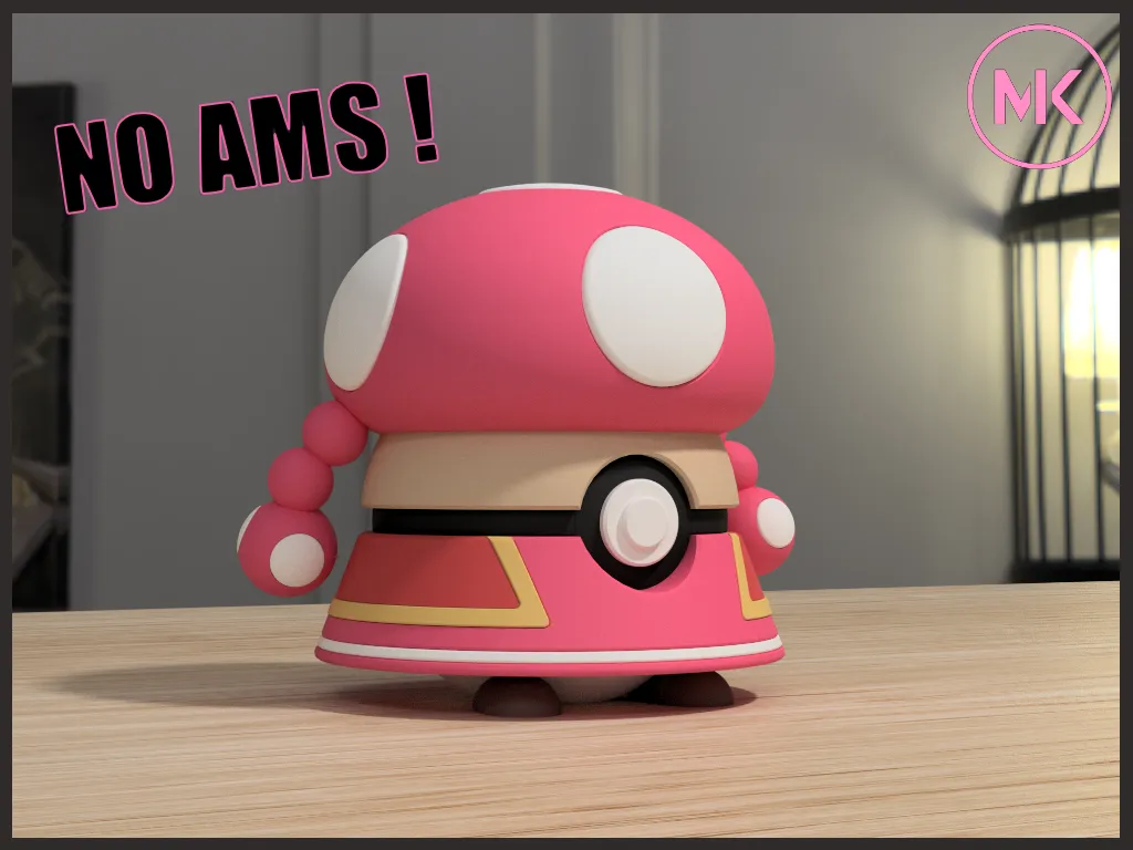 Pokéball – Toadette Edition - Free 3D Print Model - MakerWorld