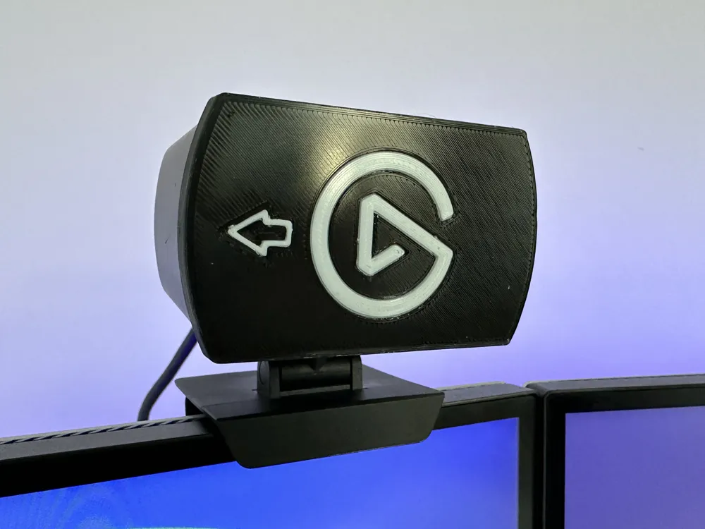 Elgato Facecam Privacy Shield with LOGO Remixed by Fozi - MakerWorld