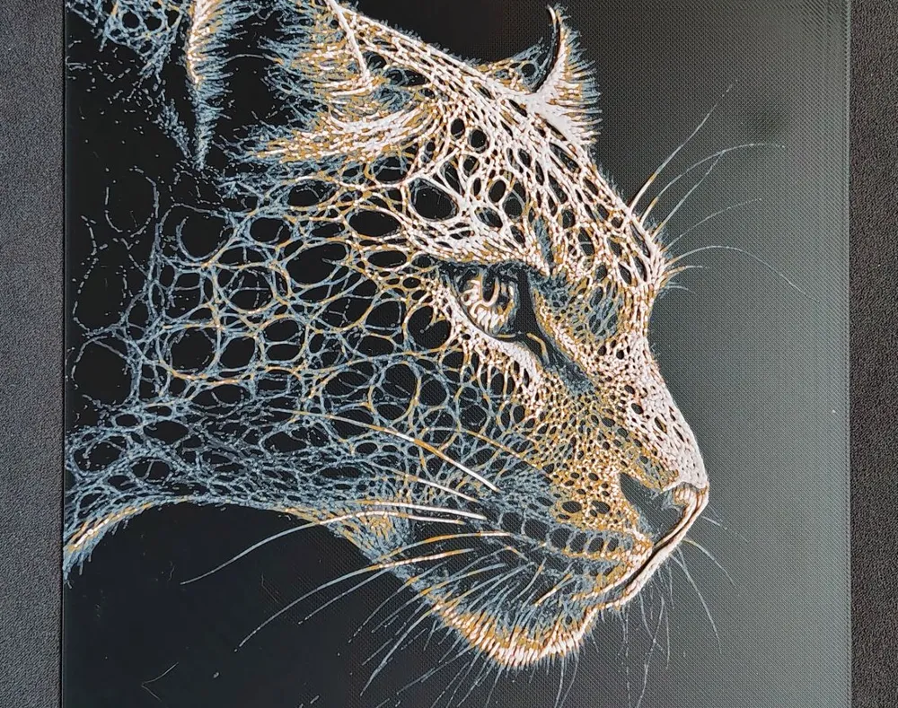 Leopard [fantasy] HueForge by fD.667 MakerWorld: Download Free 3D Models